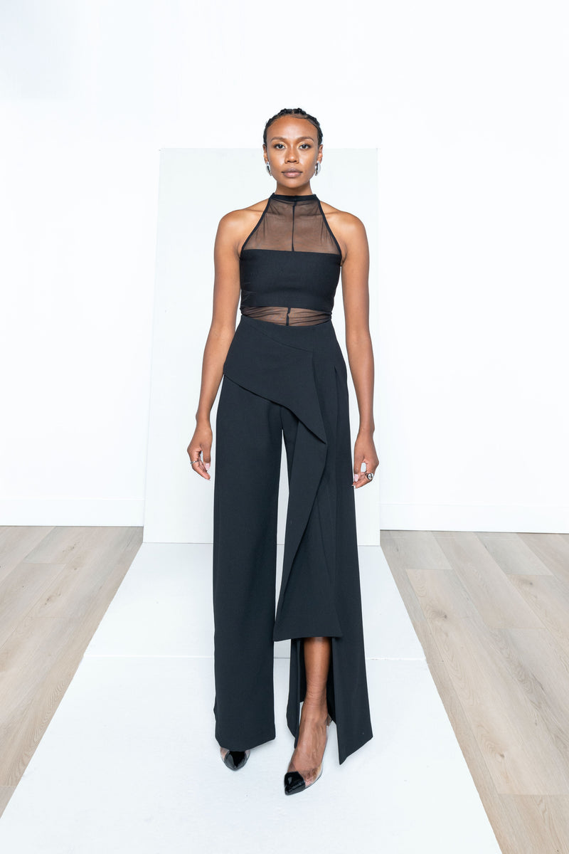 NISO Sheer Knit Halter Top – ISRAELLA KOBLA